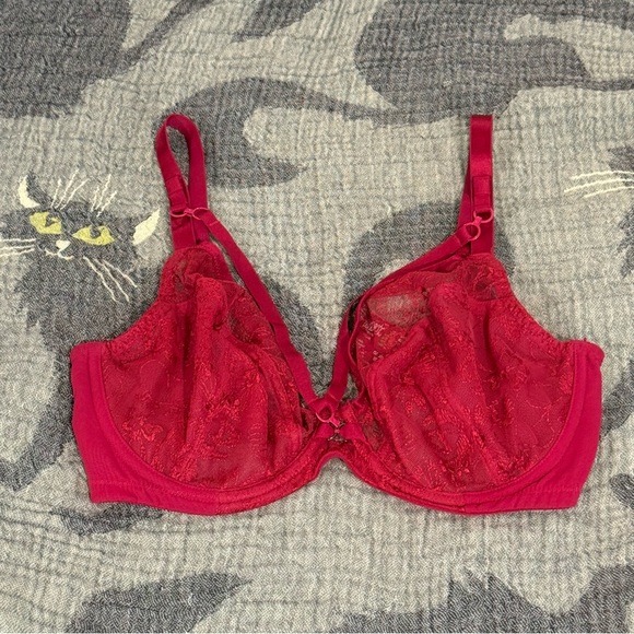 Panache | Intimates & Sleepwear | Panache Vibrant Red Lace Bra Uk 3ff ...